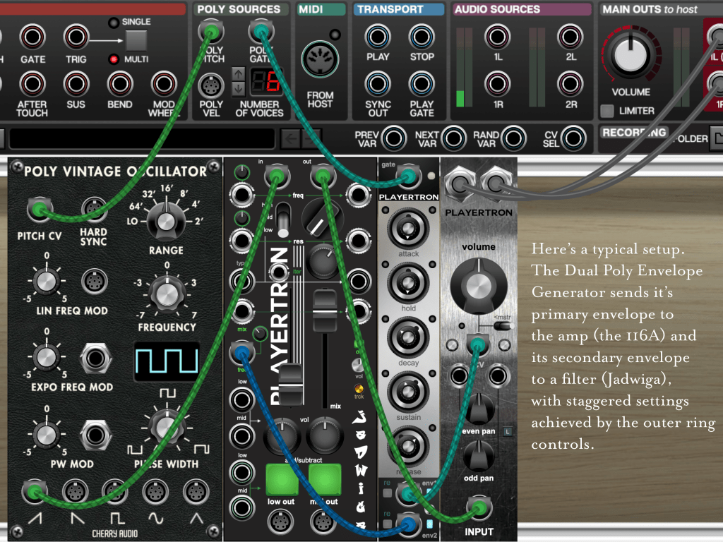 (Modulatable) Dual (Poly) Envelope Generat(or/ing) (Amplifier) – PLAYERTRON