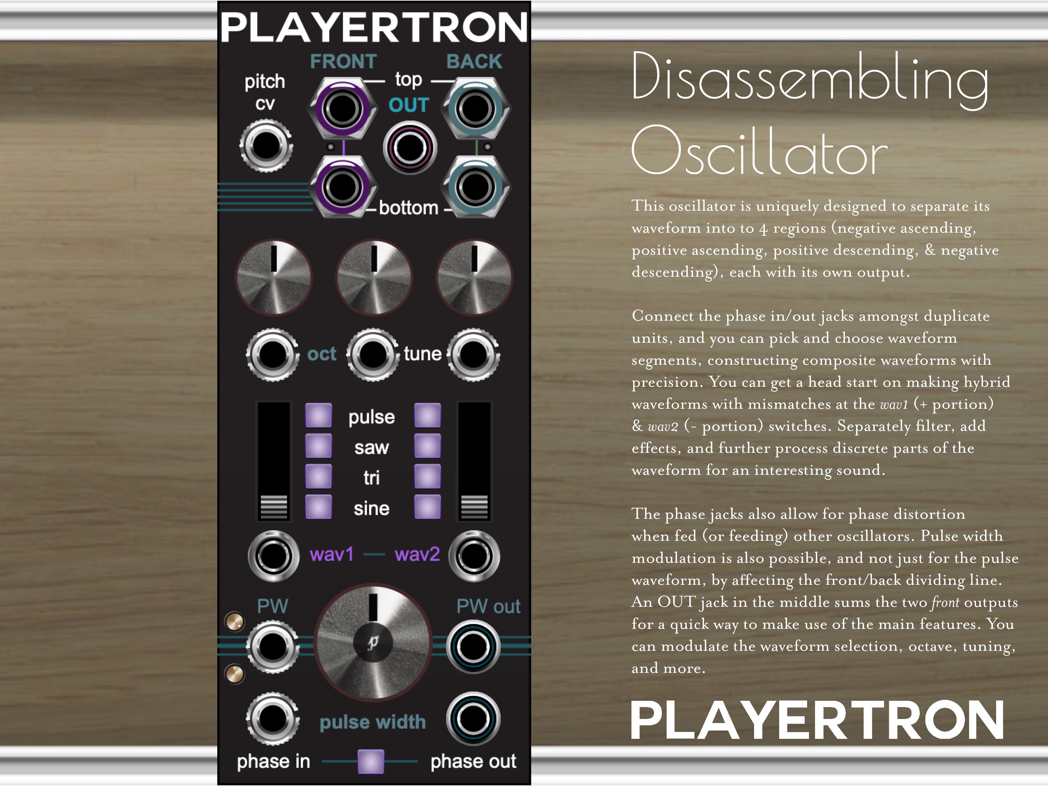 Disassembling Oscillator – PLAYERTRON