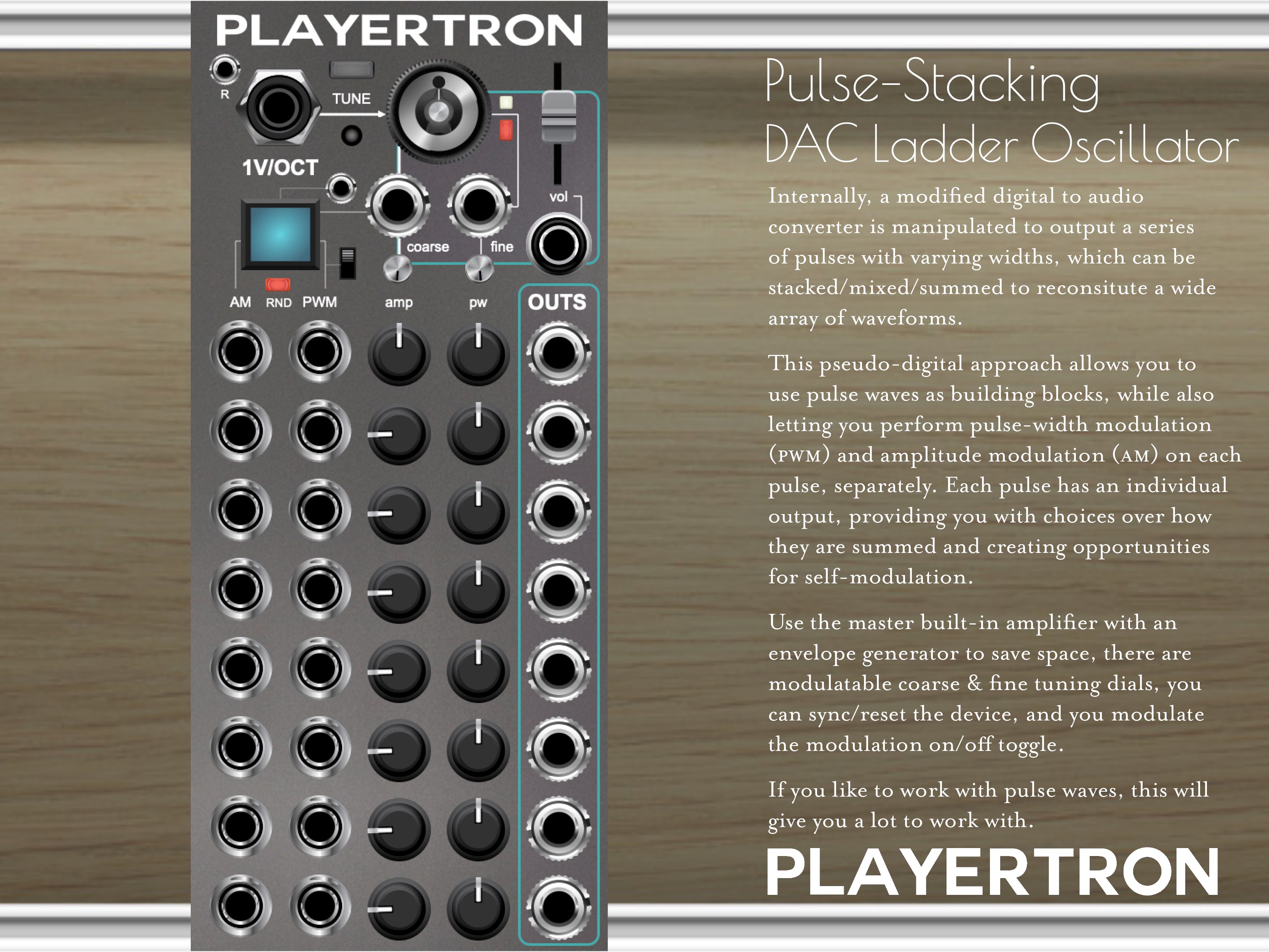 Pulse-Stacking DAC Ladder Oscillator – PLAYERTRON
