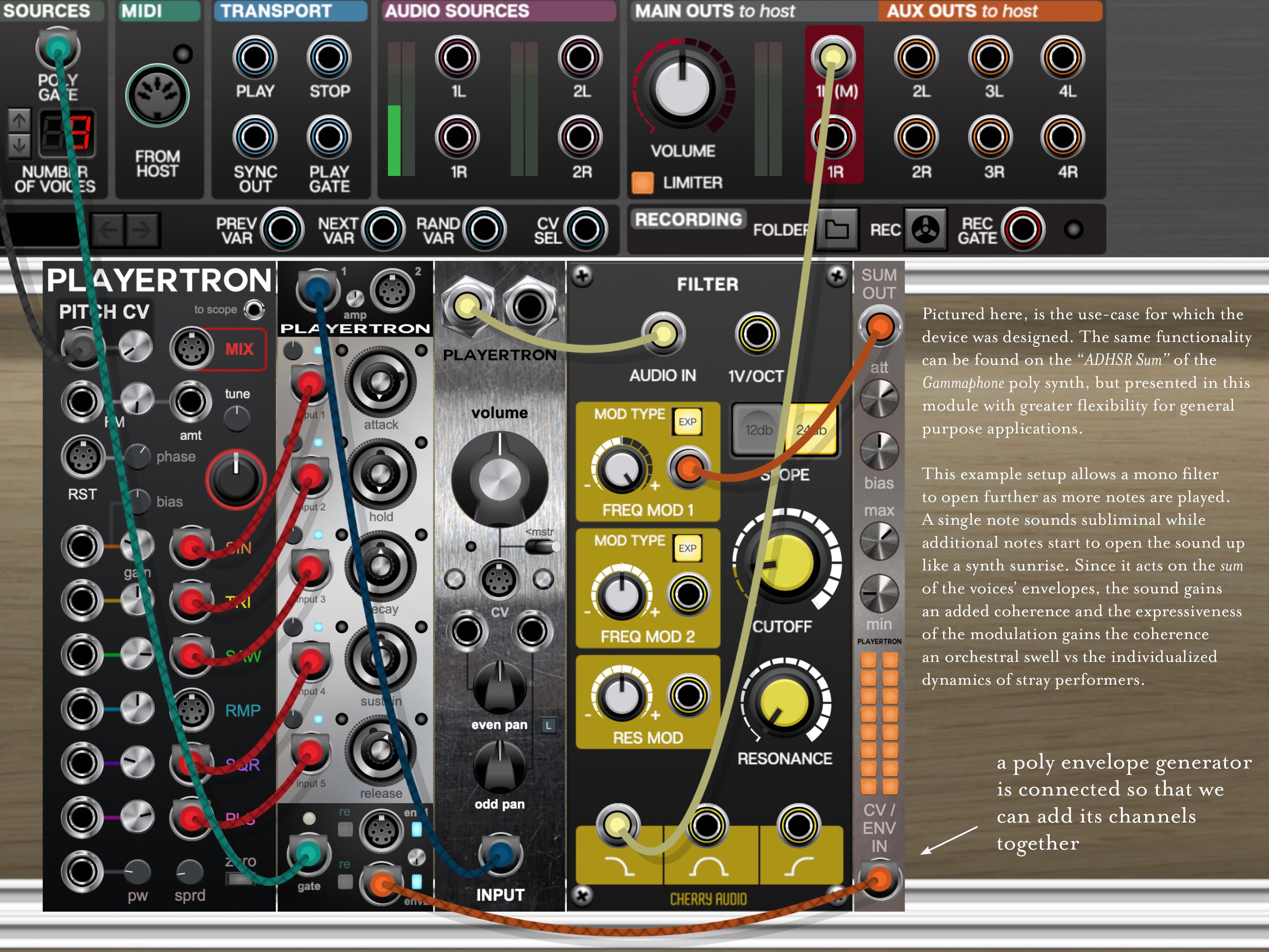 Poly Channel Summing Mixer – PLAYERTRON