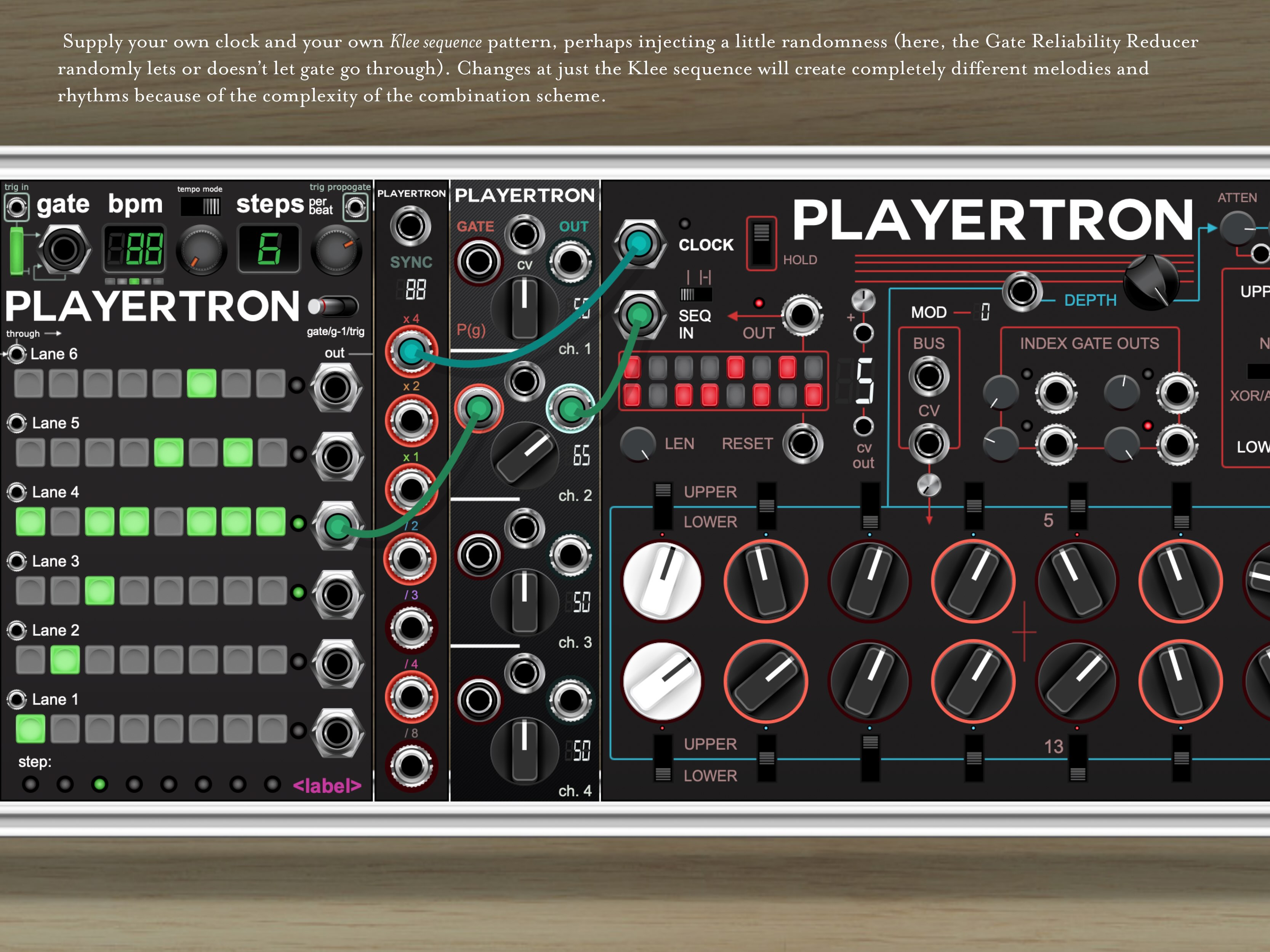 Augmented Klee Combination Sequencer – PLAYERTRON